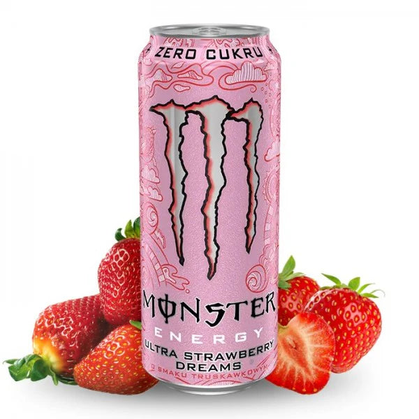 Monster Energy Drink Ultra Strawberry 500 ml (UK) ( pack of 2 ) – Blue ...